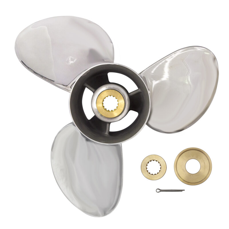 90-300hp Johnson Evinrude G1 3 Blade Stainless Steel Propeller High ...